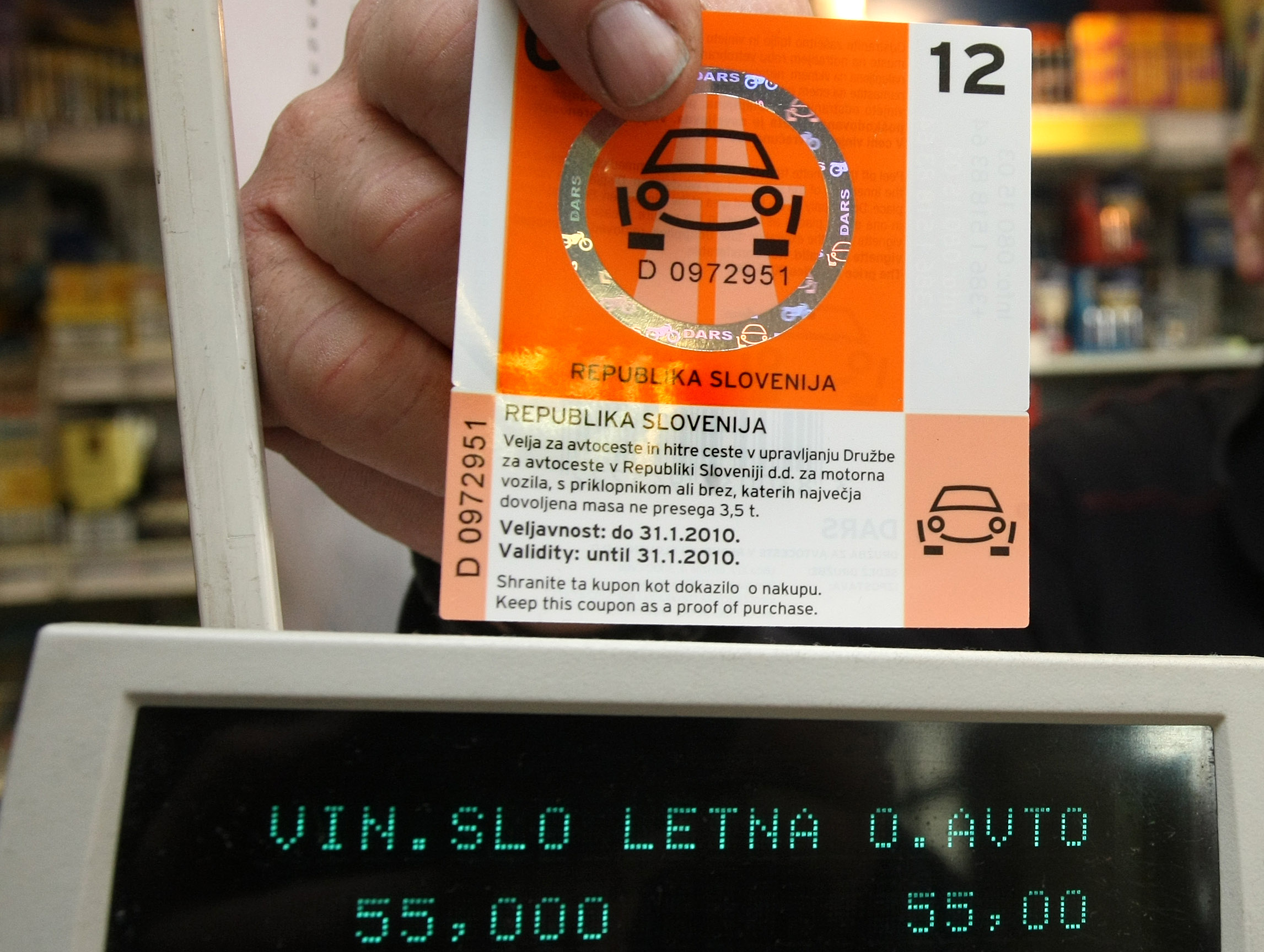 Uvedba mesečnih vinjet?