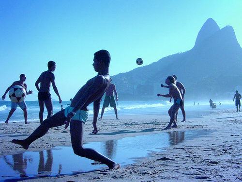 Nogomet na plaži prepovedan