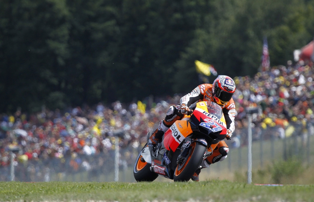 MotoGP: Padec Pedrose v Brnu z novo zmago izkoristil Stoner