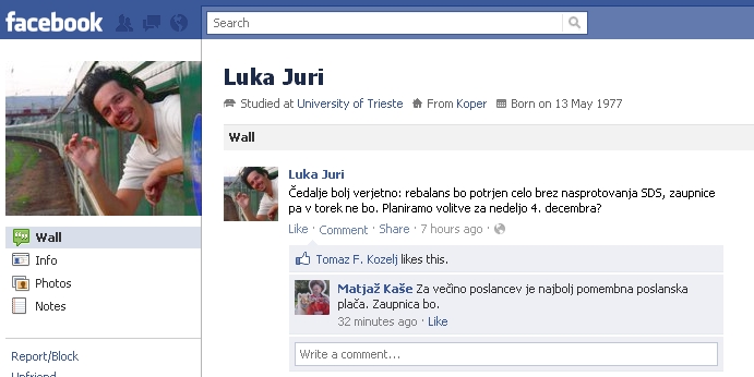 Rebalansu dobro kaže, Luka Juri (SD) pričakuje v torek padec vlade