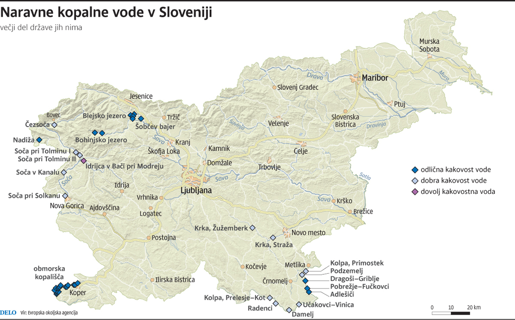 Kopalne vode čiste, vendar jih je premalo