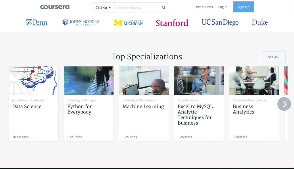 Coursera in lynda sta online Harvard in Stanford