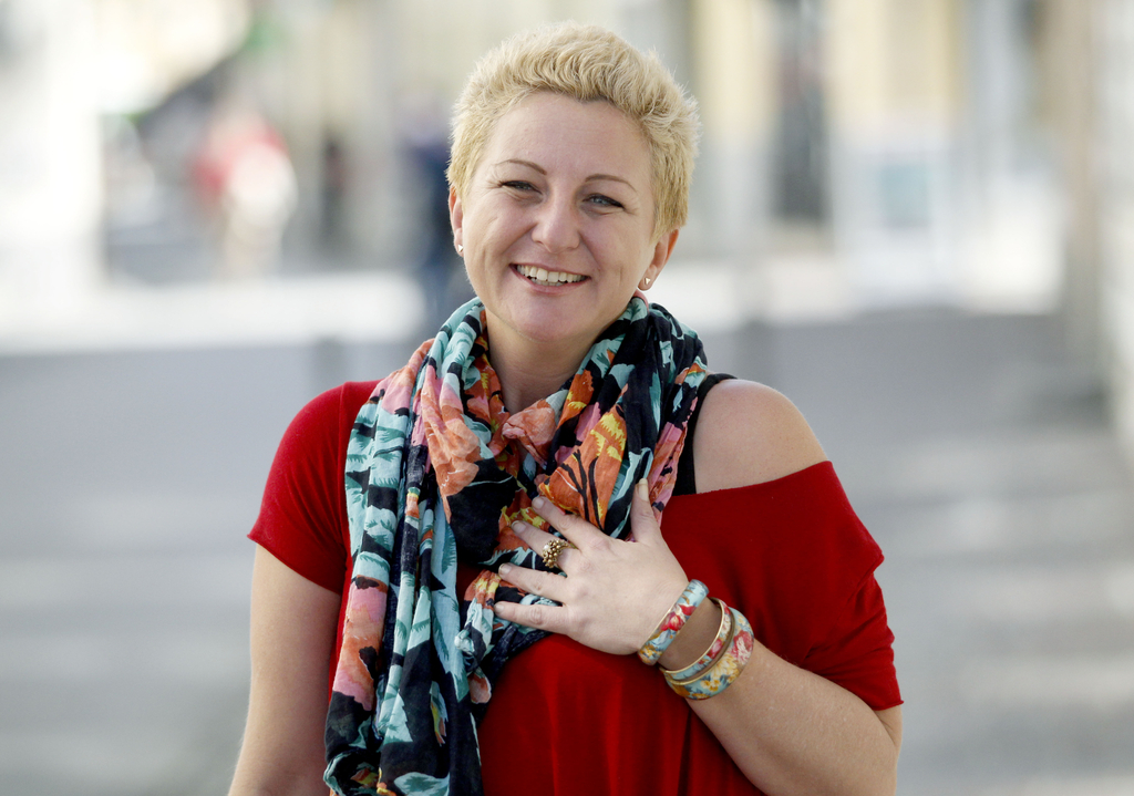 Avstralka Jackie Marshall na delovni terapiji v Sloveniji