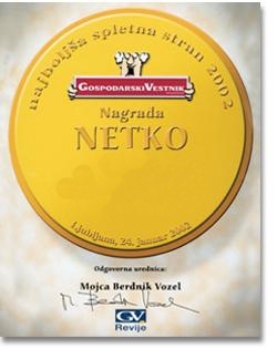 Podelili nagrade Netko za najboljše spletne strani