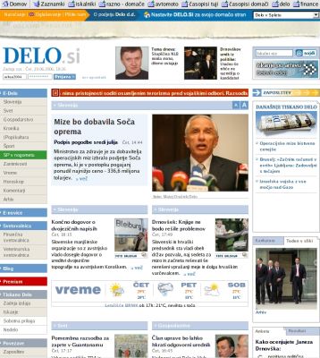Delo.si je najbolj obiskan časnik na spletu